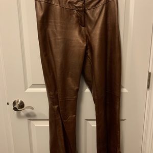Cache | Pants & Jumpsuits | Brownbronze Cache Genuine Leather Pants ...